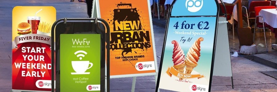 Pavement Signs Sandwich Boards Swing Sign