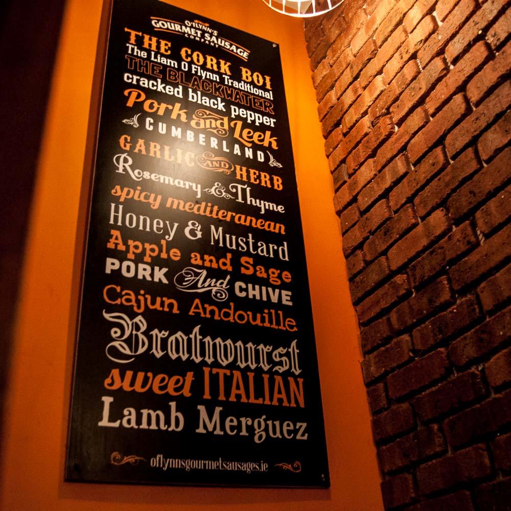 Custom Made Menu Boards | Pat Dennehy Signs Cork | Retail Signage