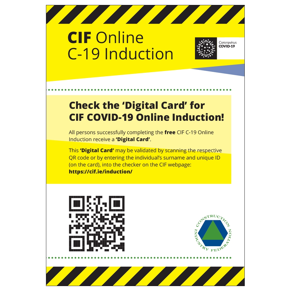 CIF Check The Digital Card Sign