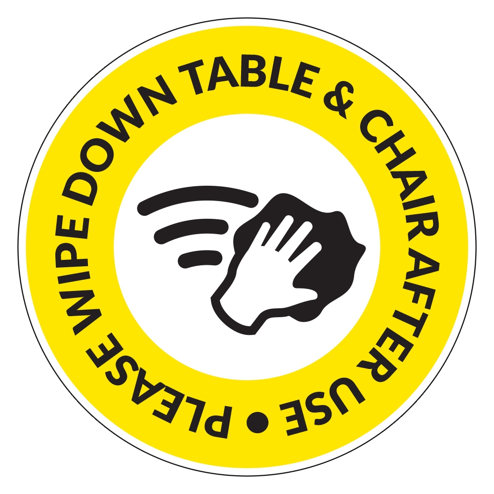 Social Distancing Seat Stickers COVID-19