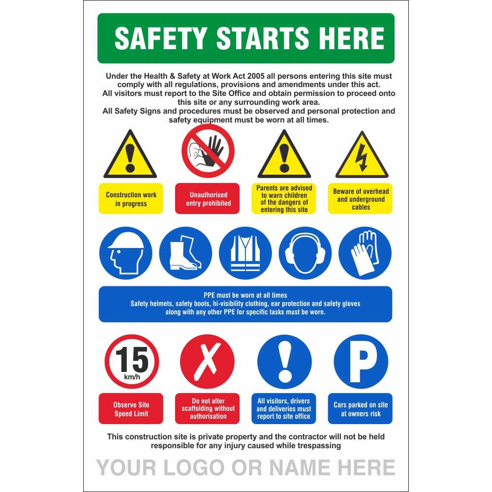 Safety Starts Here Signs | Site Safety Signs Ireland Safety Starts Here Signs | Site Safety Signs Ireland