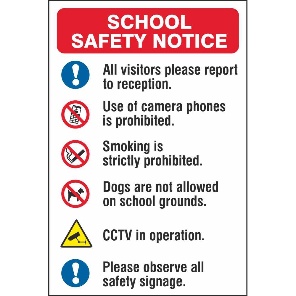 School Safety Multi Notice Signs | Child Safety Signs Ireland School Safety Multi Notice Signs | Child Safety Signs Ireland