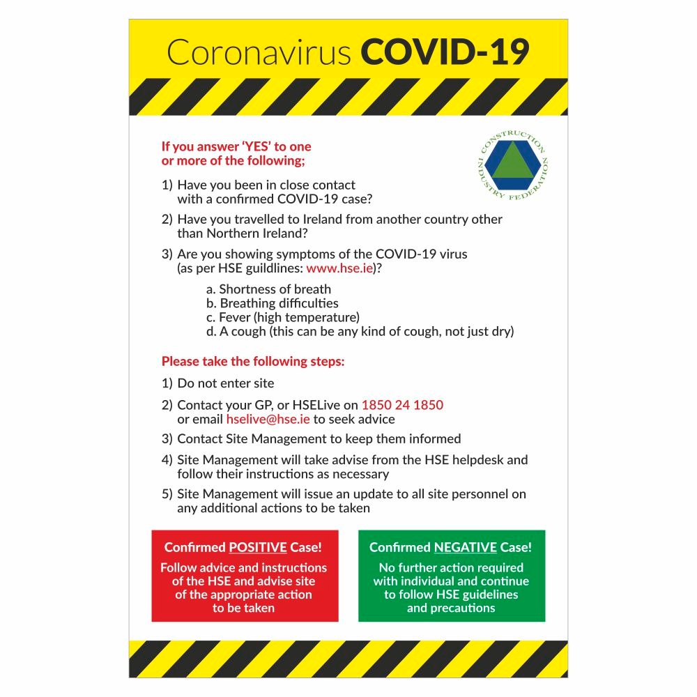 CIF Site Awareness Sign Construction Industry Federation