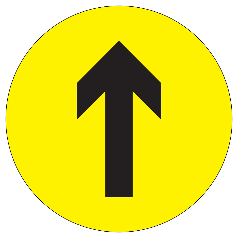 Coronavirus Floor Sticker Directional Arrow Sign