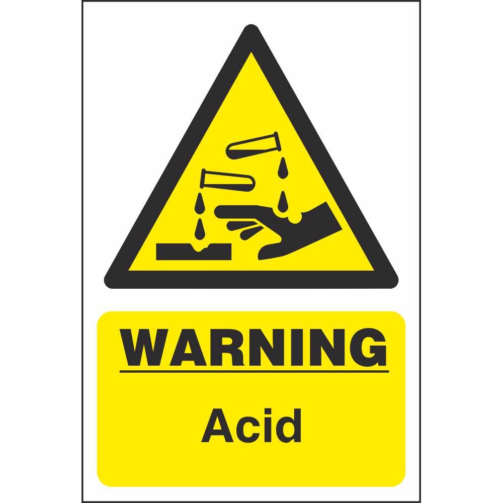 Acid Chemical Warning Signs | Dangerous Goods Safety Signs