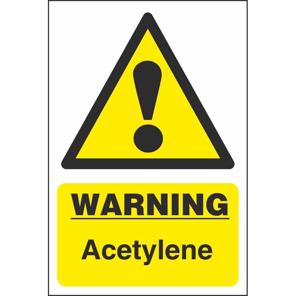 Acetylene Chemical Warning Signs | Dangerous Goods Safety Signs