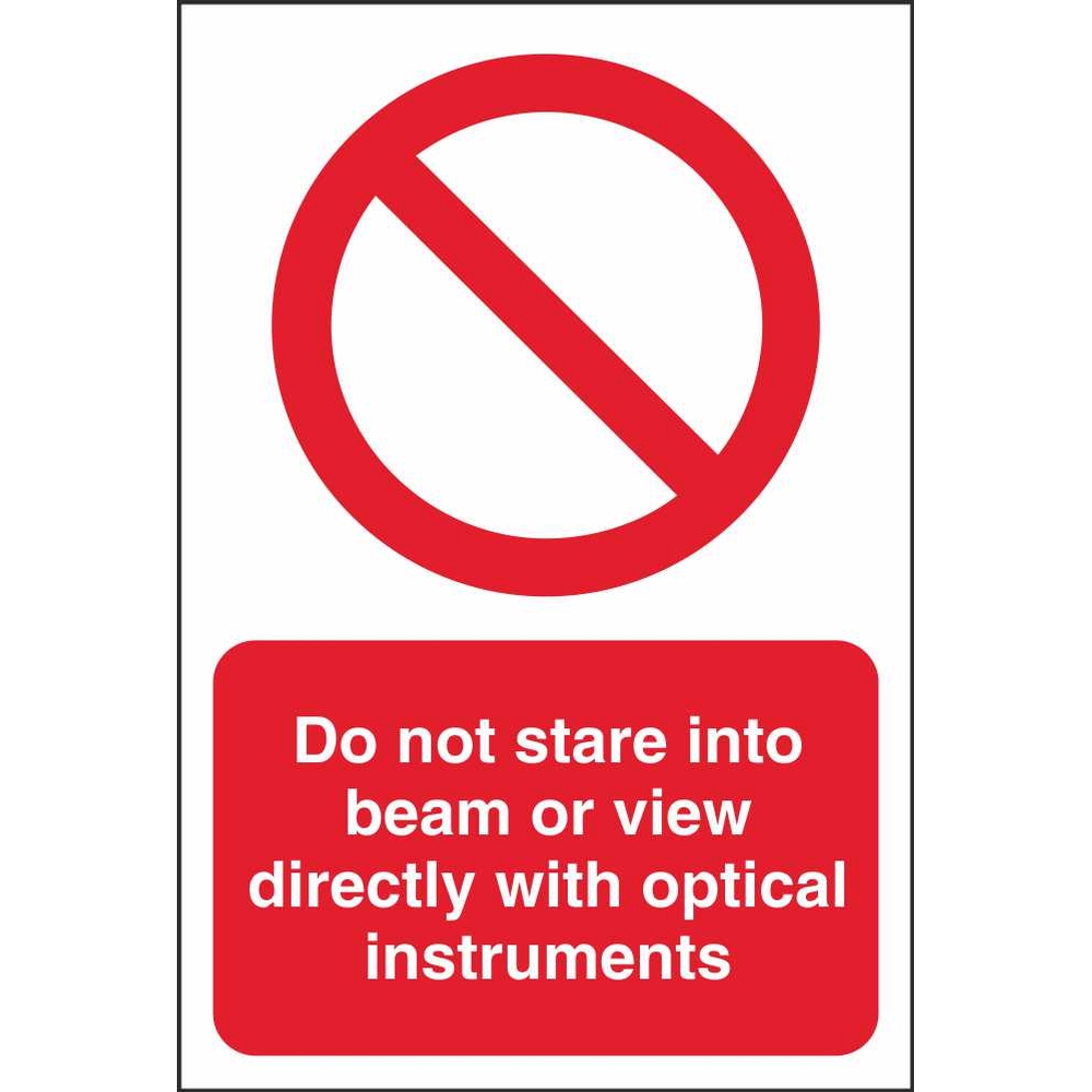 Do Not Stare Into Beam Or View Directly With Optical Instruments Hazard ...