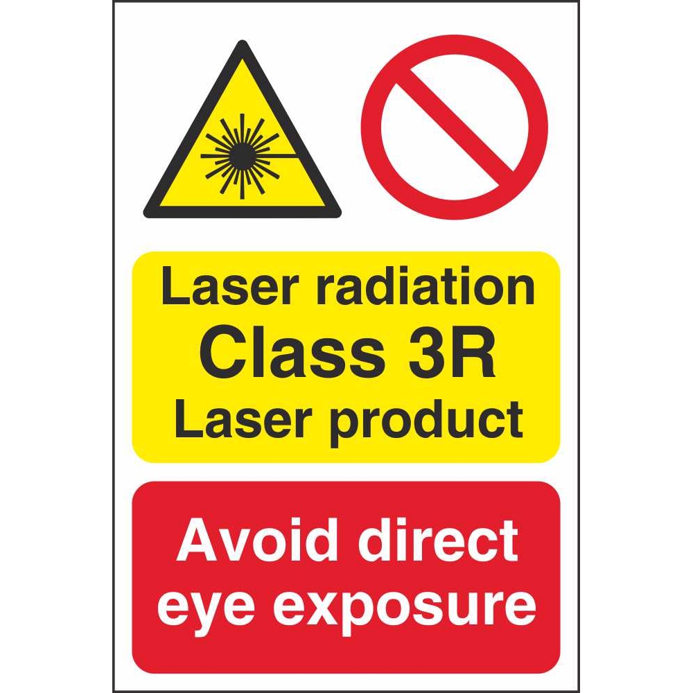 Laser Radiation Class 3R Laser Product Dangerous Goods Safety Signs