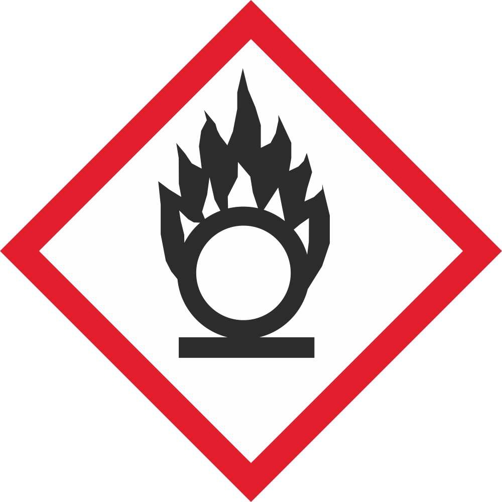 GHS Oxidizing Liquids Pictogram Adhesives | Dangerous Goods Signs