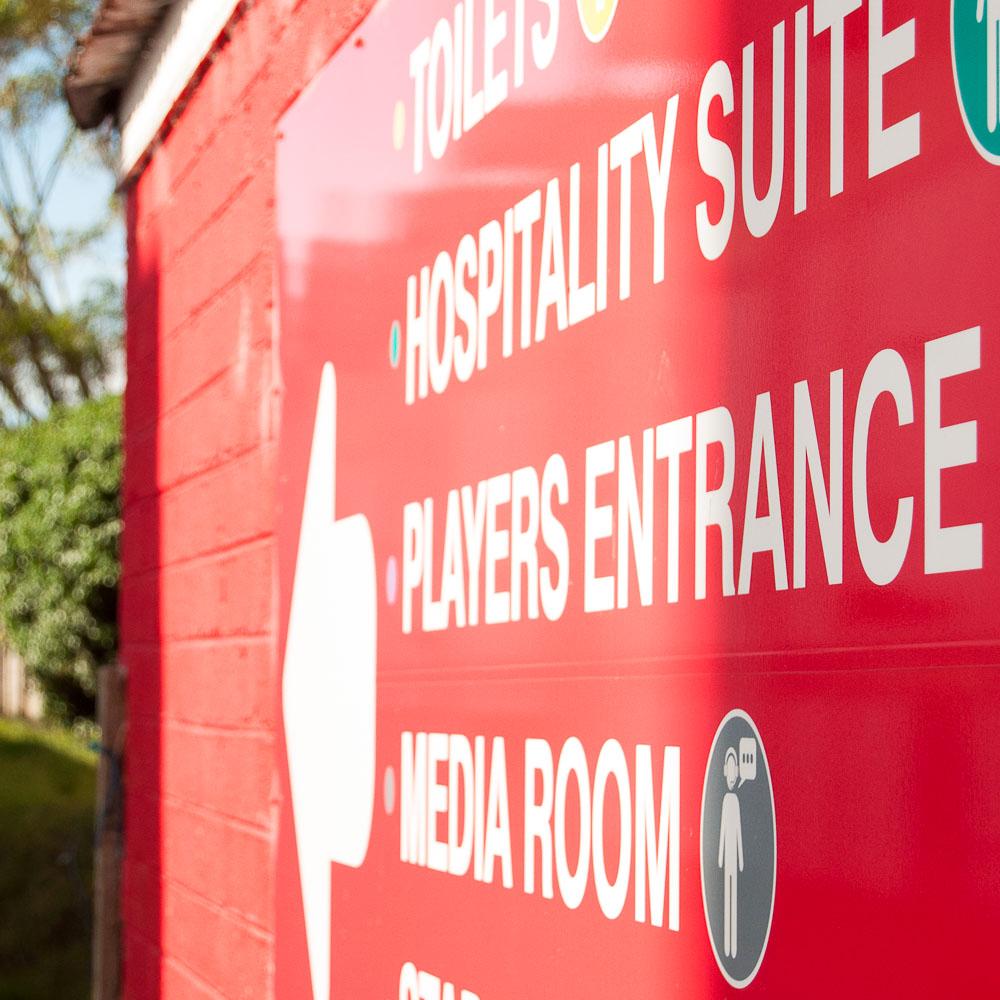 Semi-Permanent Aluminium Signs | PD Signs | Event Signage Company