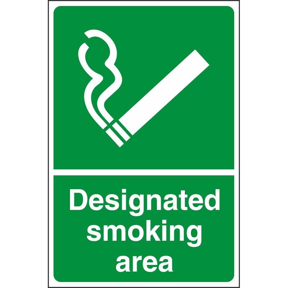 Designated Smoking Area Signs | Safe Condition Safety Signs Ireland