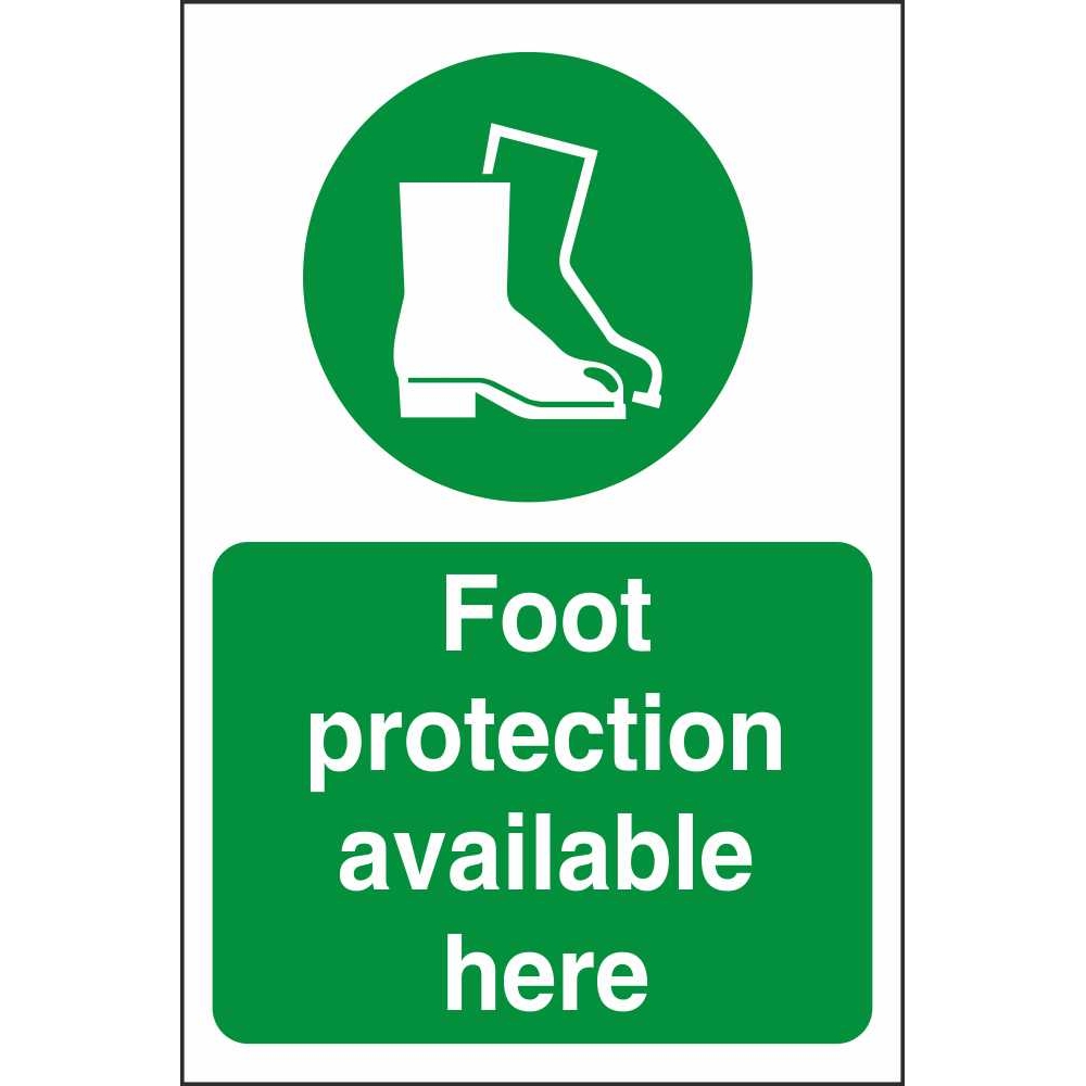 Foot Protection Available Here Signs | Safe Condition Safety Signs