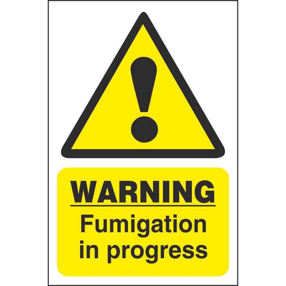 Warning Fumigation In Progress Farm Signs | Hazard Farm Safety Signs