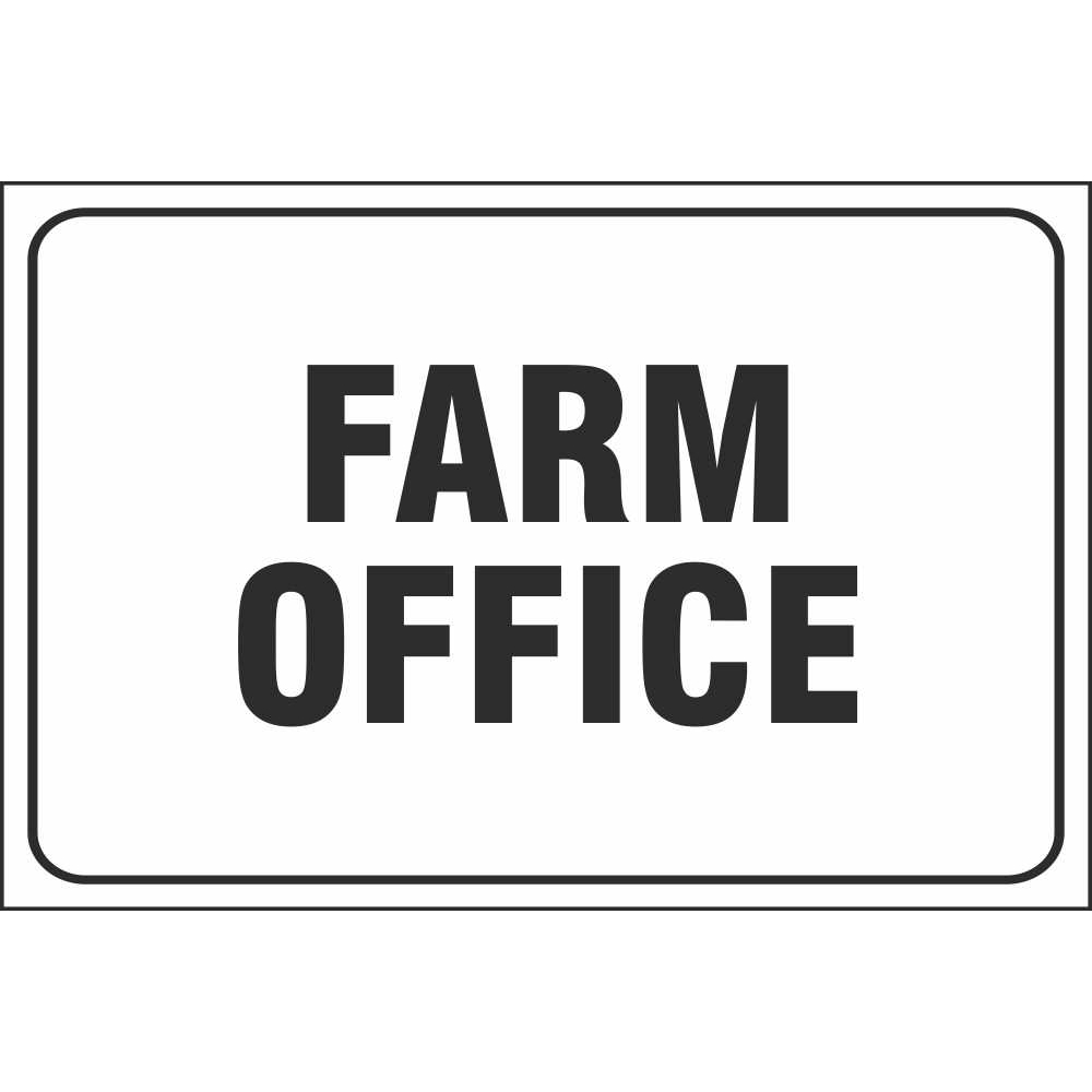 Farm Office Signs | Farm Notice Safety Signs Ireland