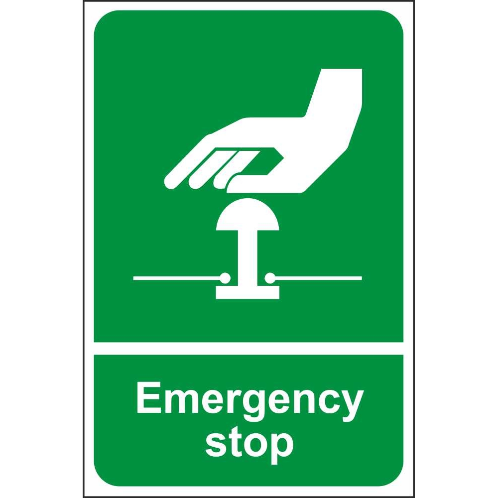 Emergency Stop Push Button Signs | Emergency Escape Fire Safety Signs Emergency Stop Push Button Signs | Emergency Escape Fire Safety Signs