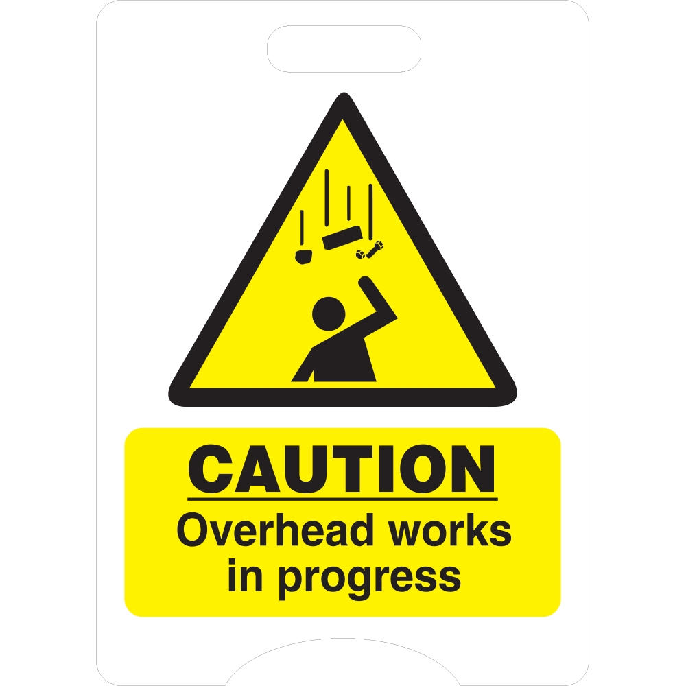 Caution Men Working Overhead Free Standing Hazard Safety Signs