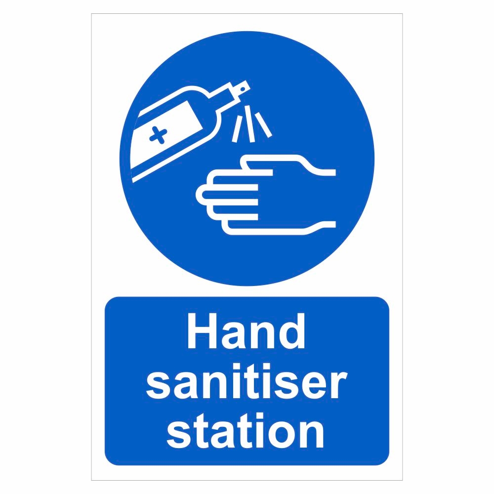 Hand Sanitiser Station Sign Wash Your Hands Signage
