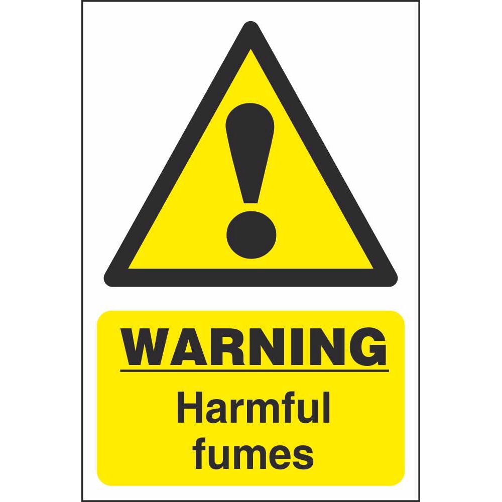 Warning Harmful Fumes Signs | Chemical Hazards Workplace Safety Signs