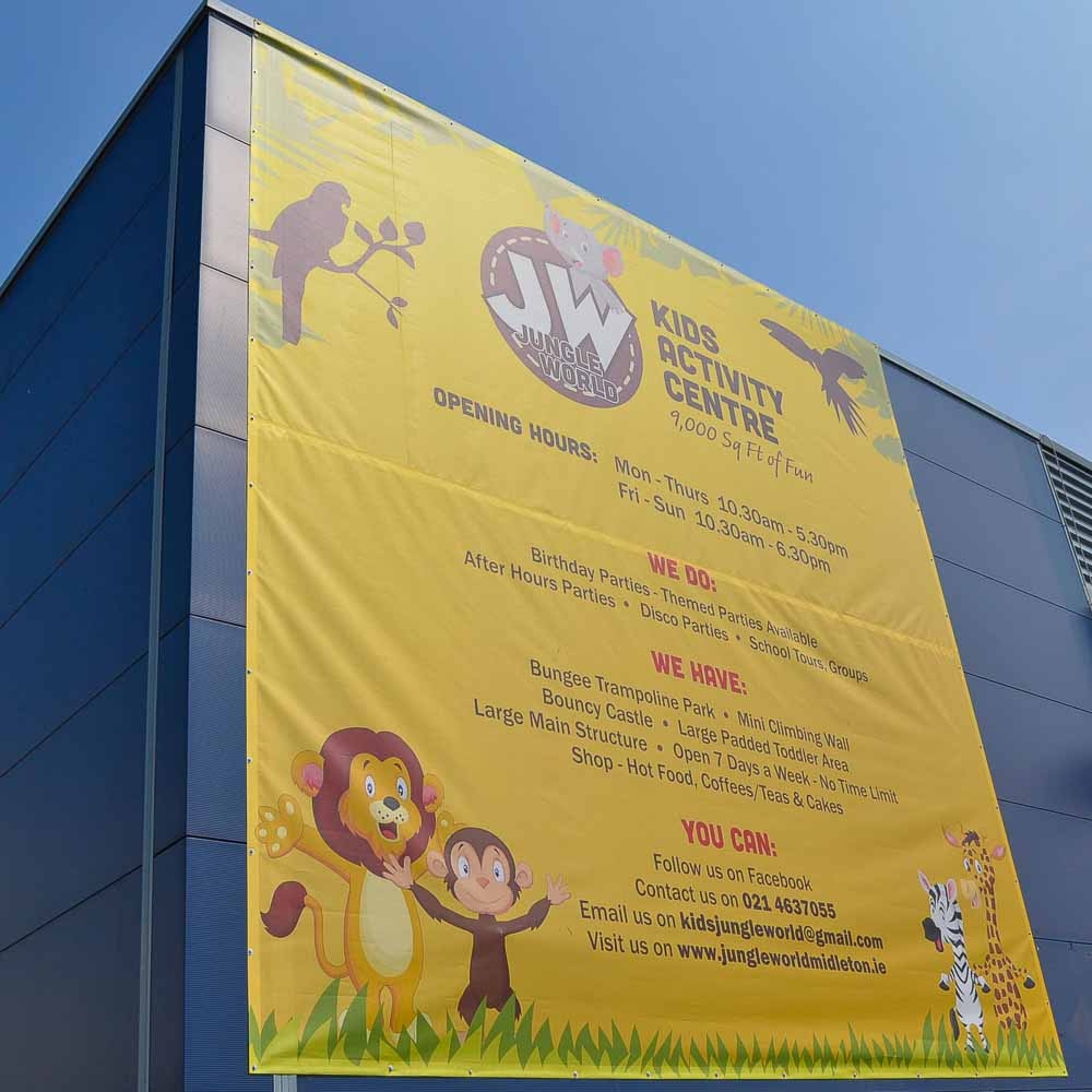 Mesh Banner Printing Banner Print Ireland Mesh Banners Outdoor