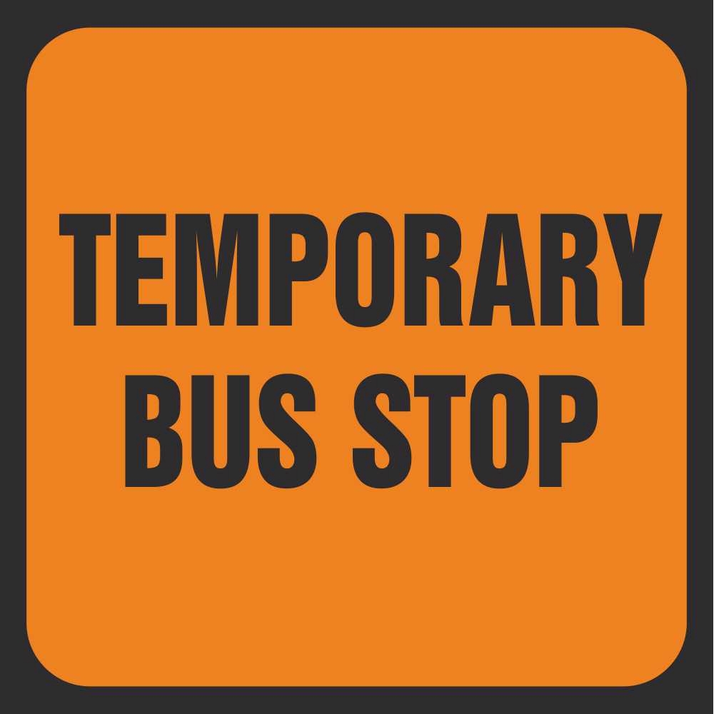 Temporary Bus Stop Signage | Road Traffic Management Signs Ireland