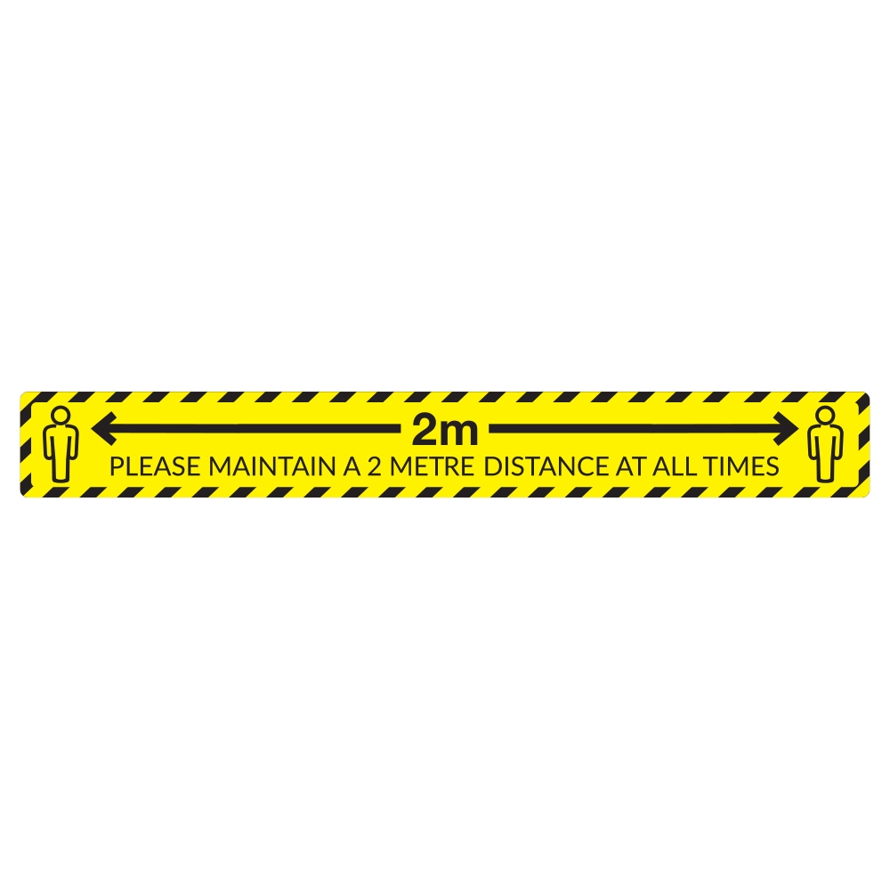 Please Maintain 2 Metre Distance Floor Sticker Social Distancing