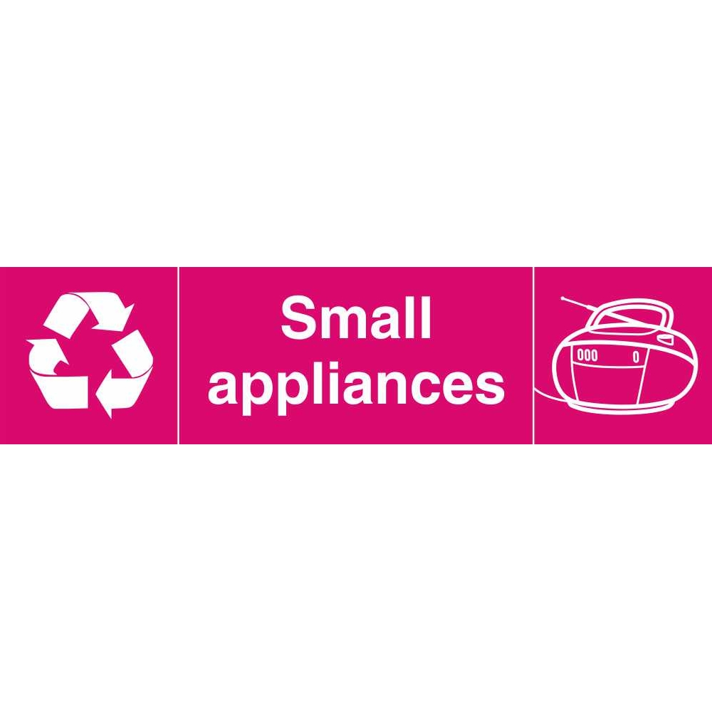 Small Appliances (Radio Symbol) Landscape Electrical Recycling Signs