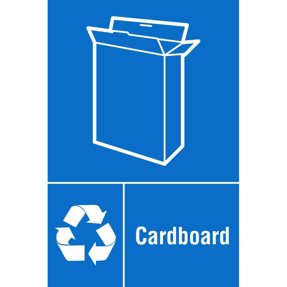 Cardboard Paper Waste Recycling Signs Ireland