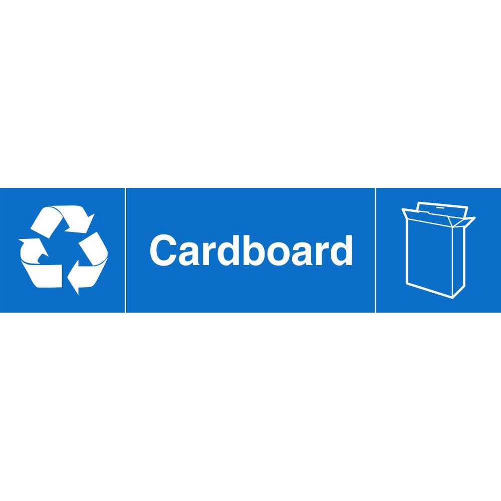 Cardboard Landscape Paper Waste Recycling Signs Ireland