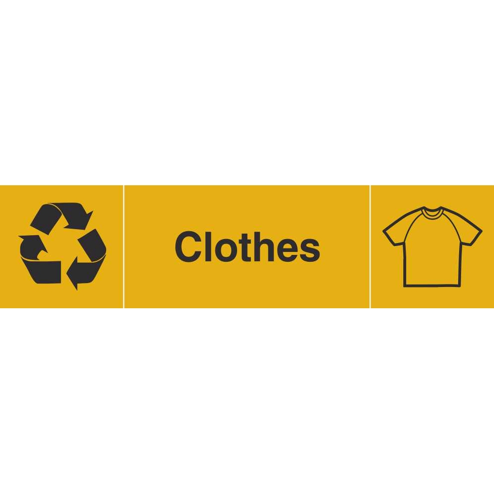 Clothes Landscape Textile Waste Recycling Signs Ireland