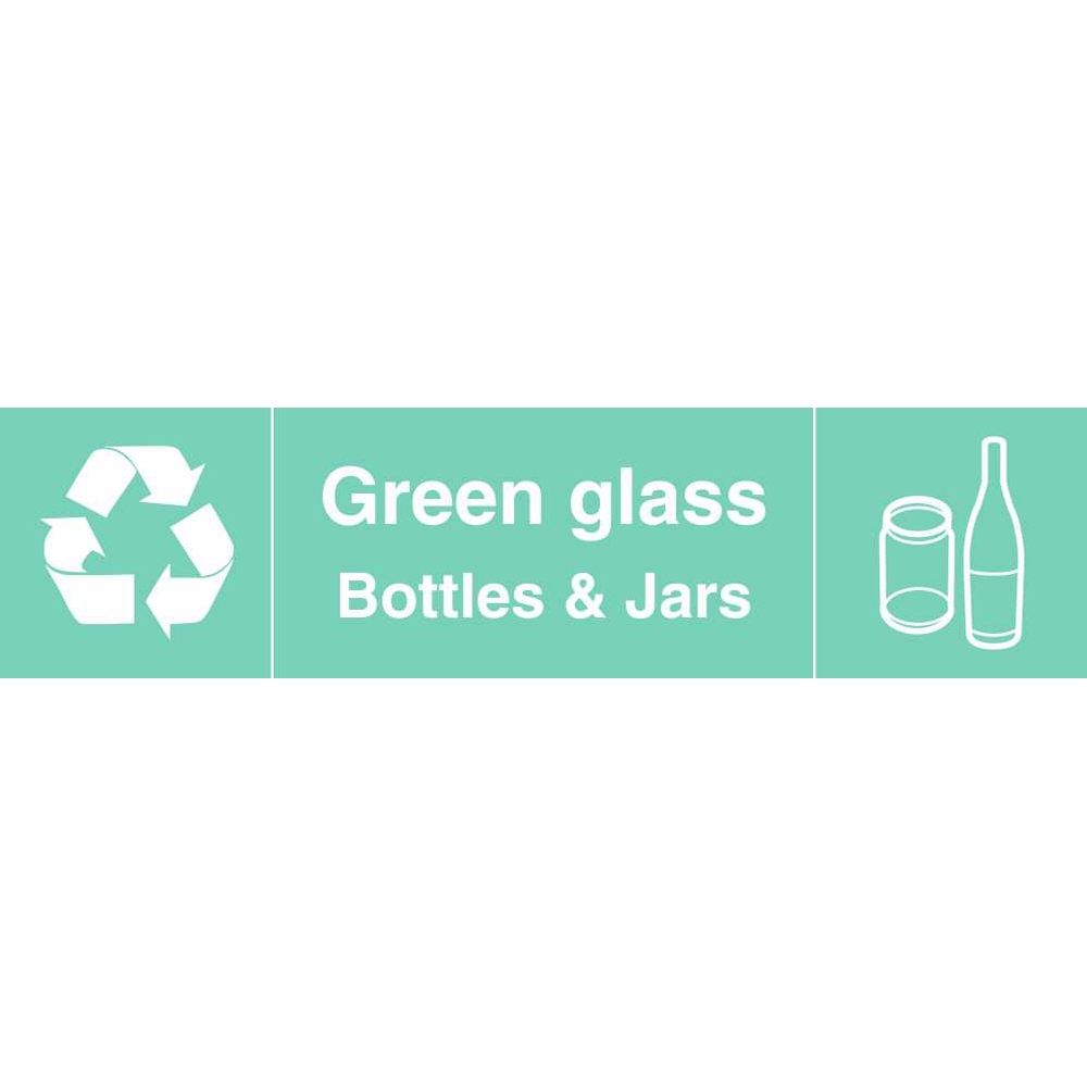 Green Glass Landscape Waste Recycling Signs Ireland