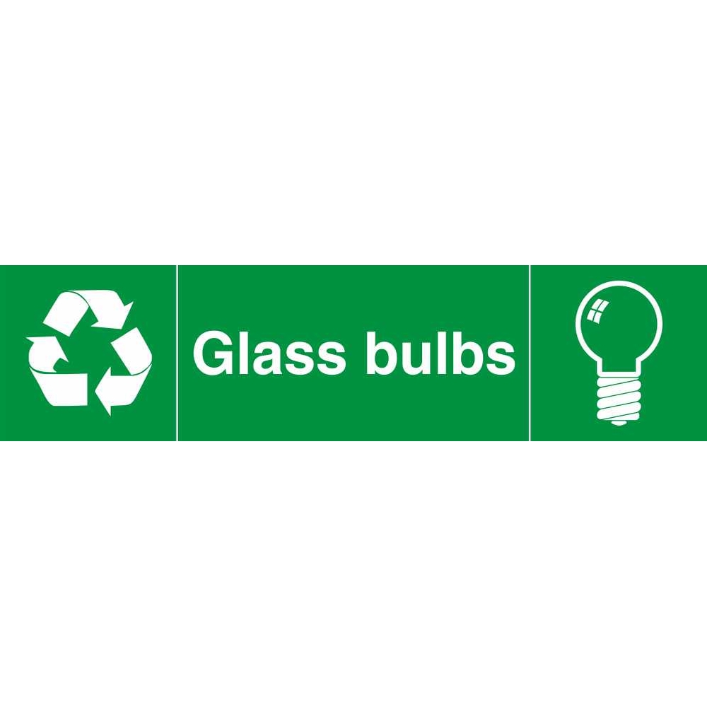 Glass Bulbs Landscape Glass Waste Recycling Signs Ireland