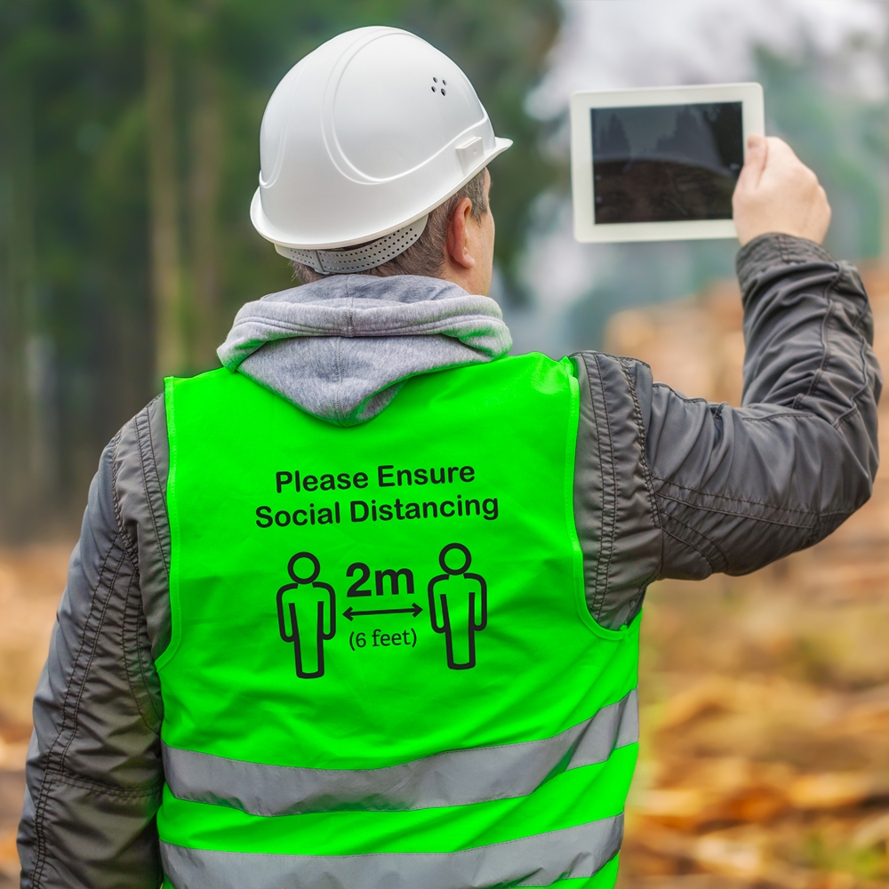 Social Distancing Hi-Vis Vest Green