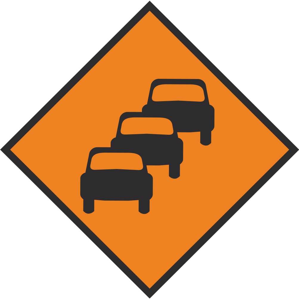 WK 062 Queues Likely Signs | Roadworks Safety Signs Ireland | PD Signs