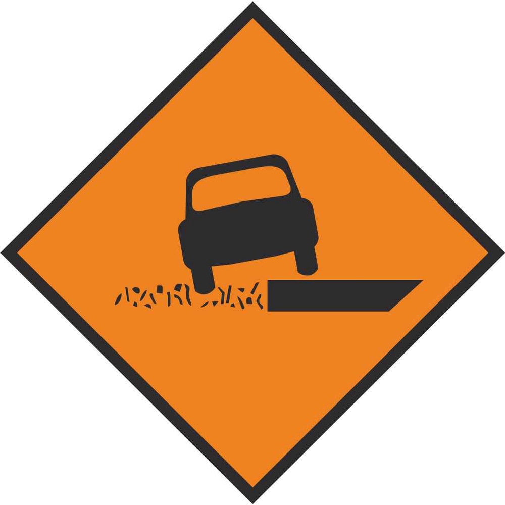 WK 074 Soft Verge | Roadworks Safety Signs Ireland | PD Signs