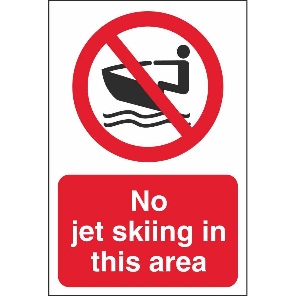 No Jet Skiing Signs | Prohibitory Water Safety Signs Ireland