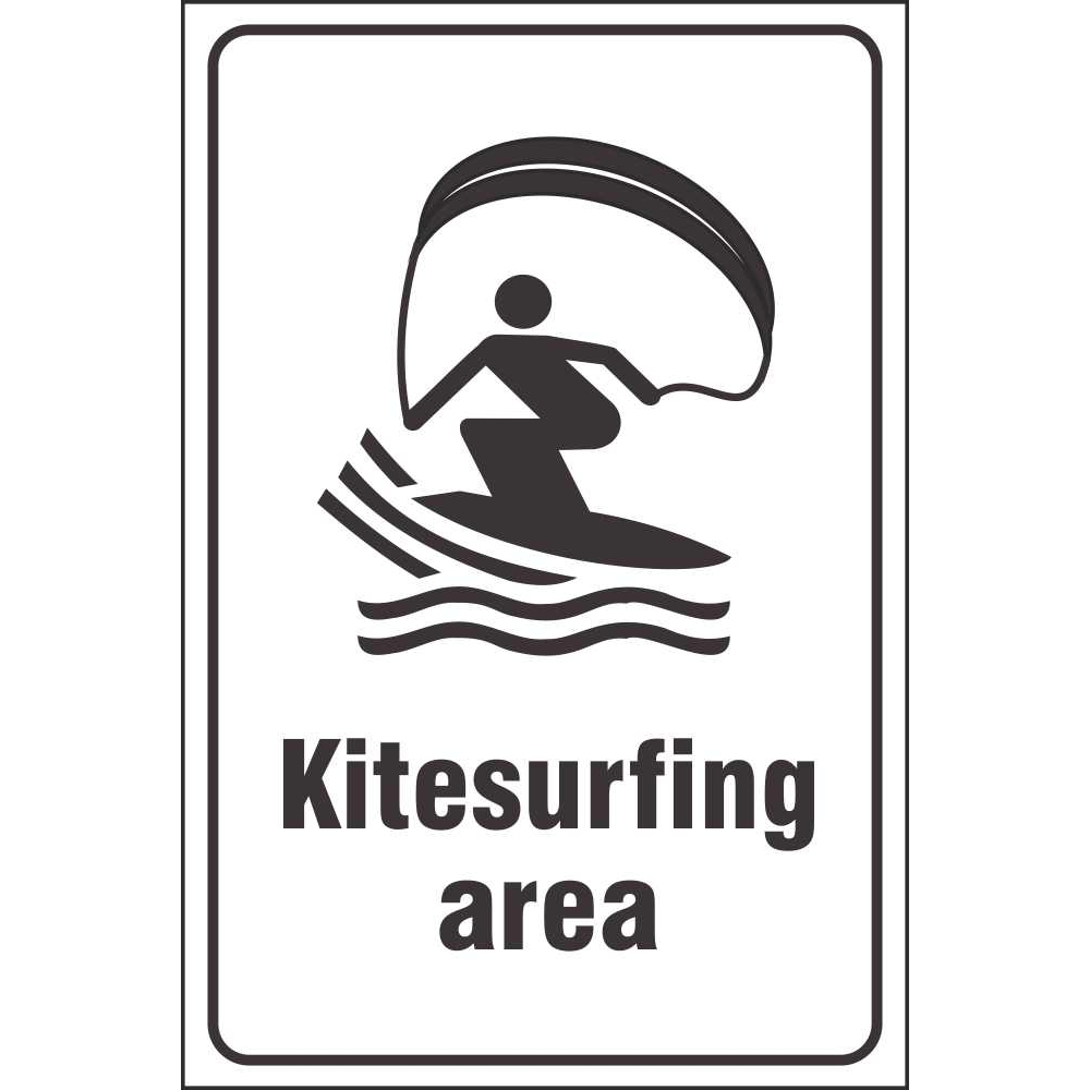 Kitesurfing Area Signs | General Notice Water Safety Signs Ireland