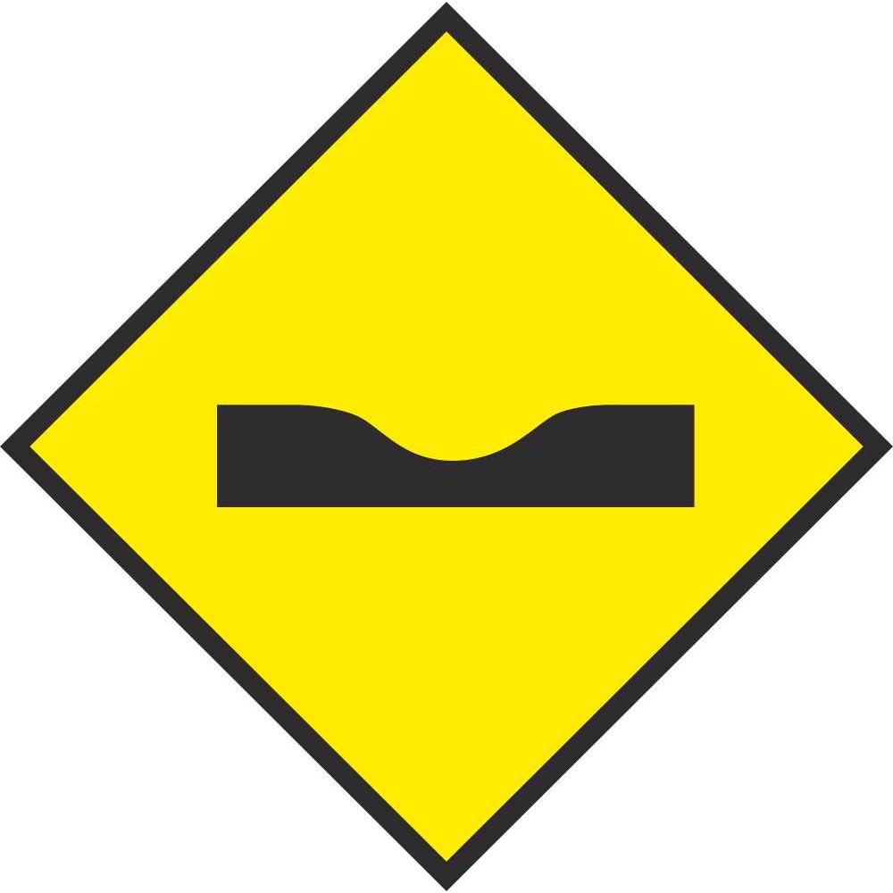 W 131 Road Depression | Road Warning Signs Ireland | PD Signs
