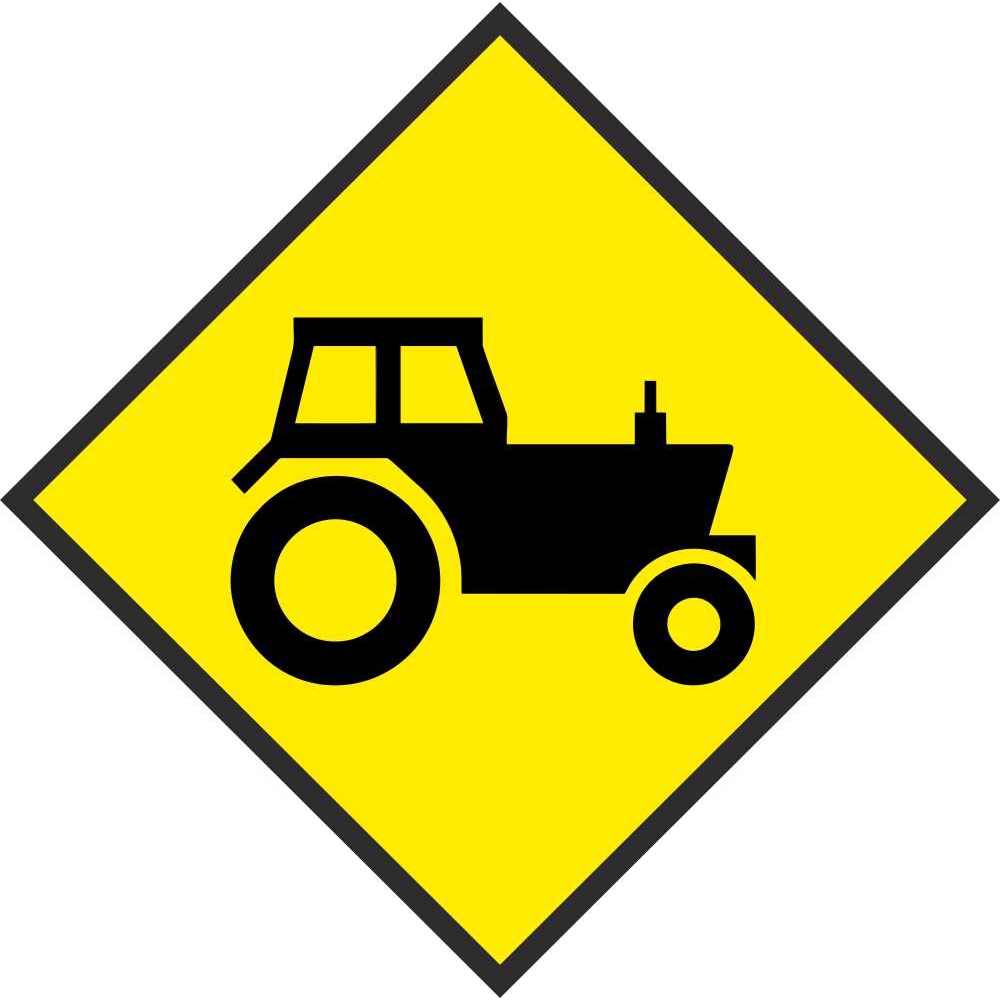 W 168 Tractors Road Warning Signs Ireland PD Signs