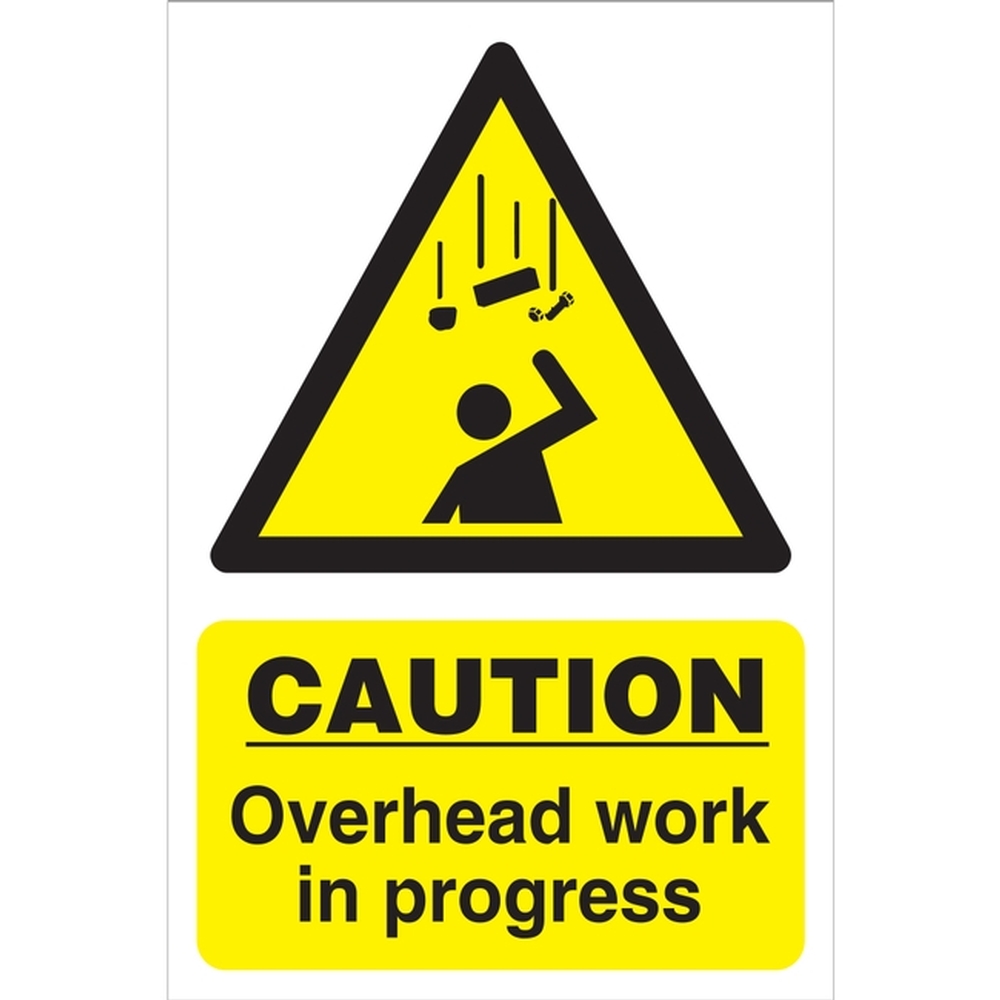 Caution Overhead Works in Progress Signs | Hazard Workplace Safety Signs