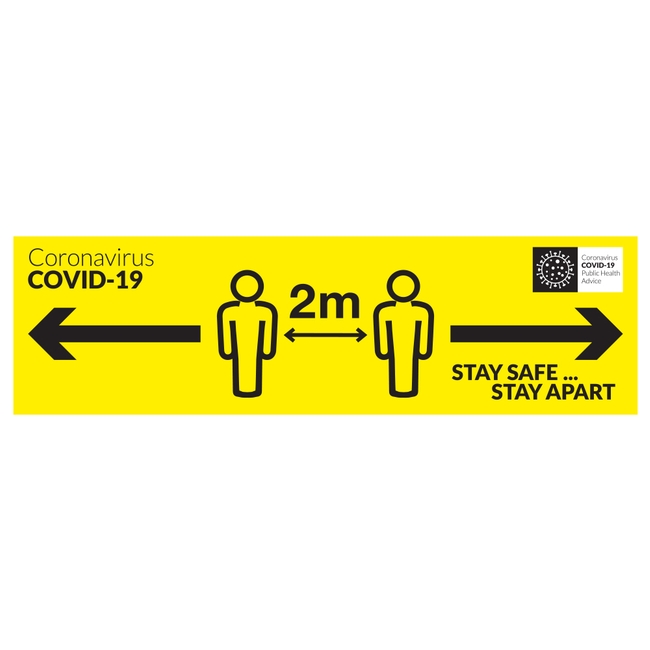 COVID-19 Stay Safe Stay Apart Sign
