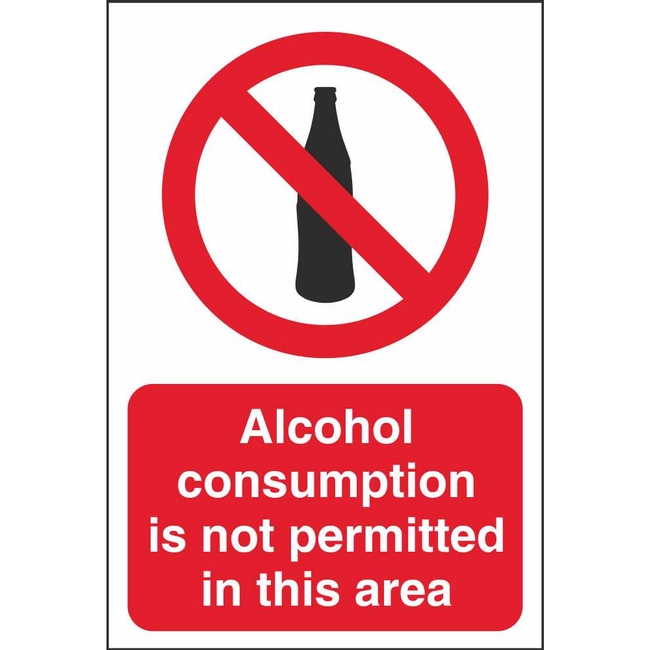No Alcohol In This Area Prohibitory Signs | Community Safety Signs