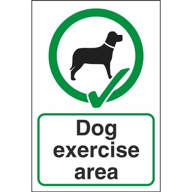 Dog Exercise Area Notice Signs | Community Safety Signs Ireland