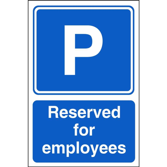 Reserved Employee Parking Signs | Car Park Information Safety Signs