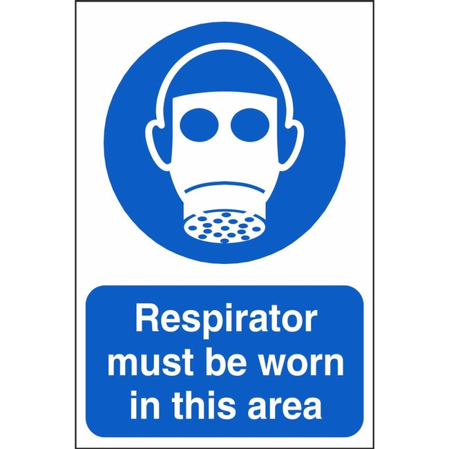 Respirator Must Be Worn Signs | Mandatory Construction Safety Signs