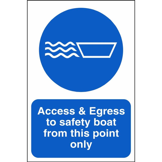 Access & Egress Safety Signs | Mandatory Construction Safety Signs