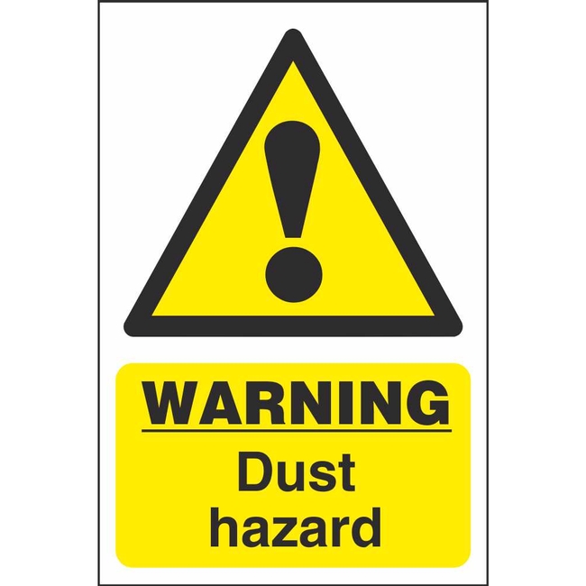 Warning Dust Hazard Signs | Hazard Construction Safety Signs Ireland