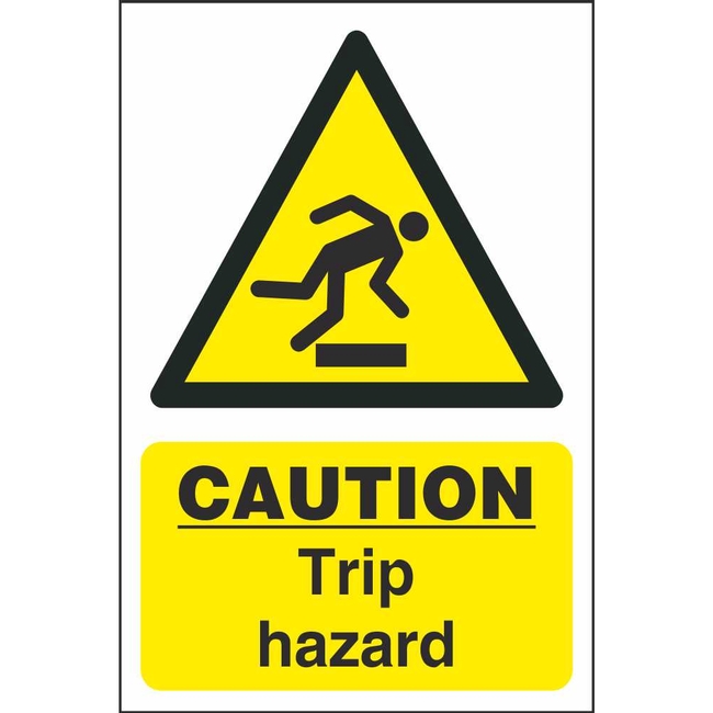 Caution Trip Hazard Signs | Hazard Construction Safety Signs Ireland