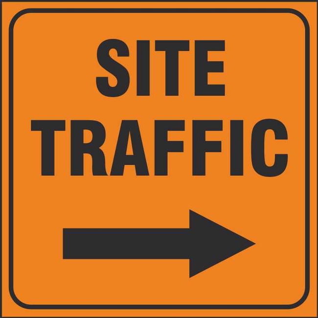 Site Traffic Right Signs | Construction Traffic Safety Signs Ireland