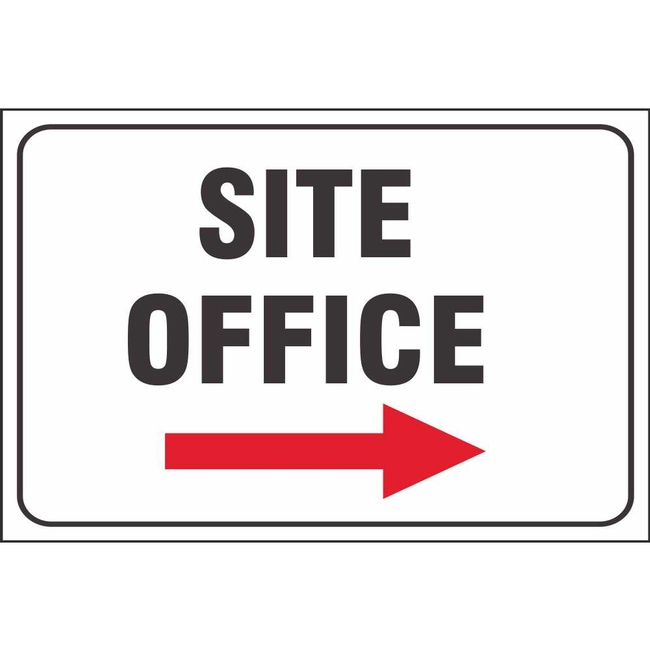 Site Office (Right Arrow) Signs | General Site Facility Signs