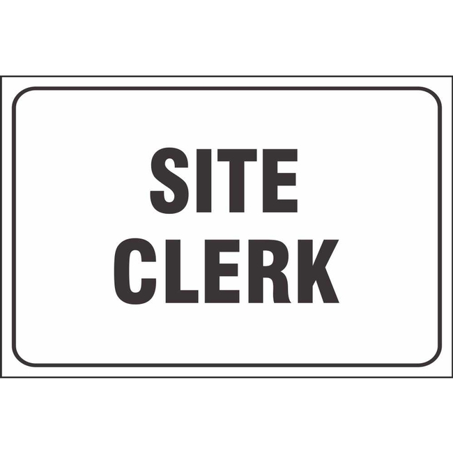 Construction Site Clerk Signs | General Site Facility Signs Ireland